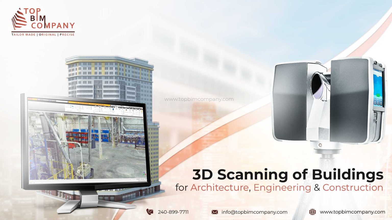3D Laser Scanner for Buildings Construction | TopBIM Company