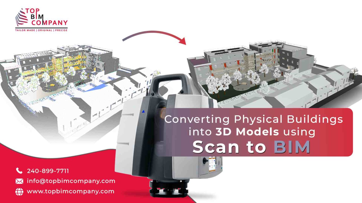 3D Laser Scan to BIM Services | Convert Buildings to 3D Models